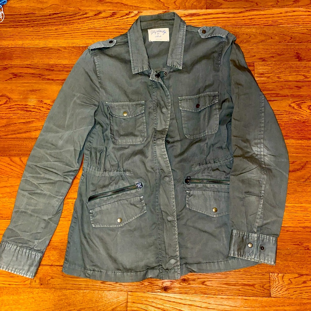 Lily Aldridge Army Green Jacket From Bloomingdales - Gem